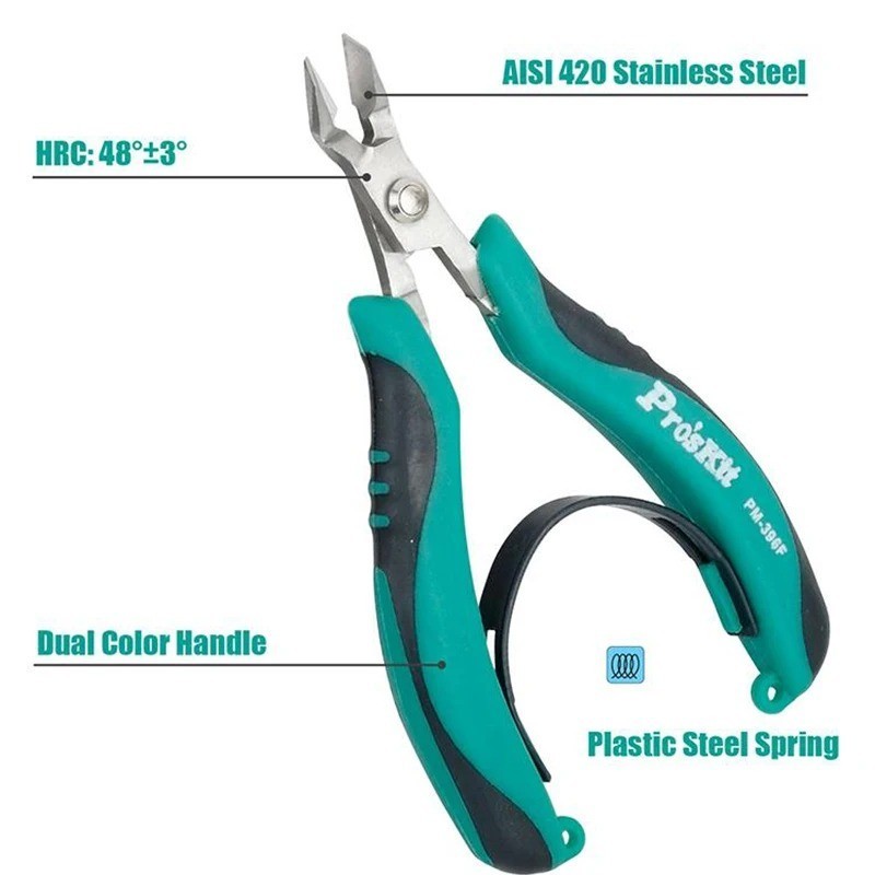 Pro'skit PM-396F Forceps Pliers Diagonal Pliers Electrical Beading ...