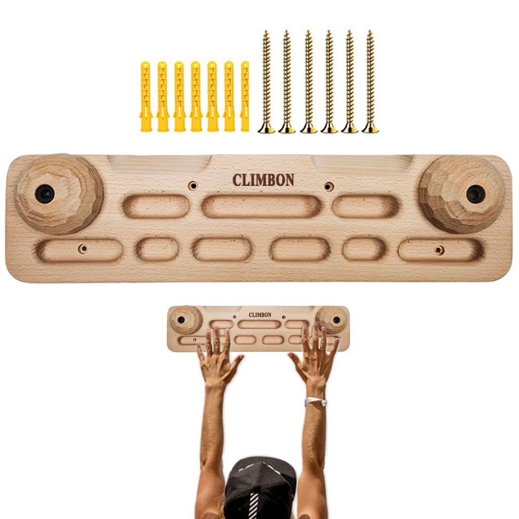 Climbing Hangboard Climbing Rock Finger Board for Training Door Mounted ...