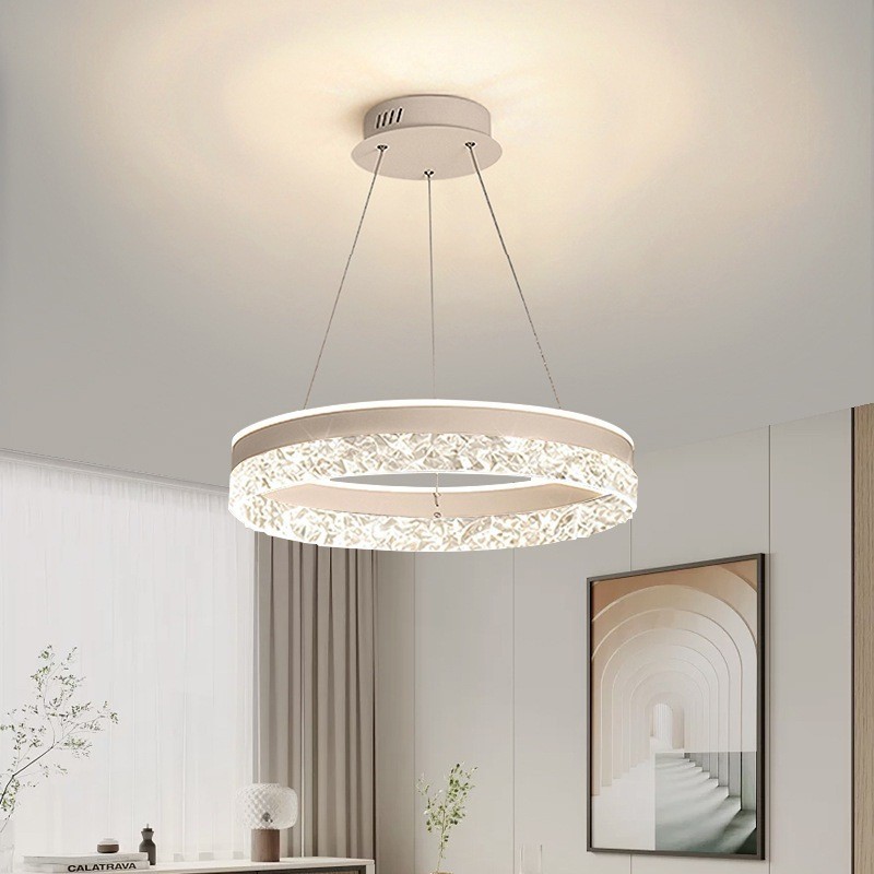 LED Chandelier Ceiling Light Tri Color Pandent Light for Living Room ...
