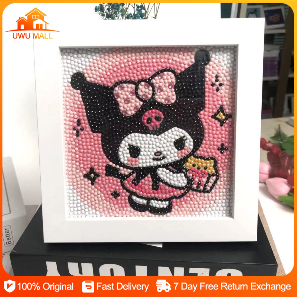 Sanrio Kuromi Diamond Painting18cmX18cm Carton Photo Frame Set DIY ...