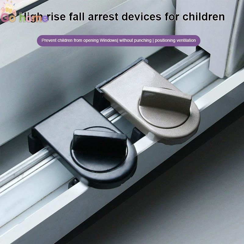 GH⚡Anti-theft Safety Latch Children High-rise Anti Fall Stopper Non ...
