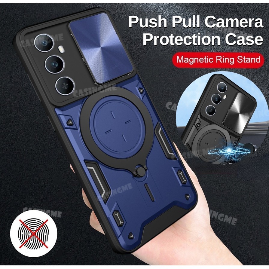Realme C65 2024 Shockproof Armor Push Pull Camera Protect Cover For ...