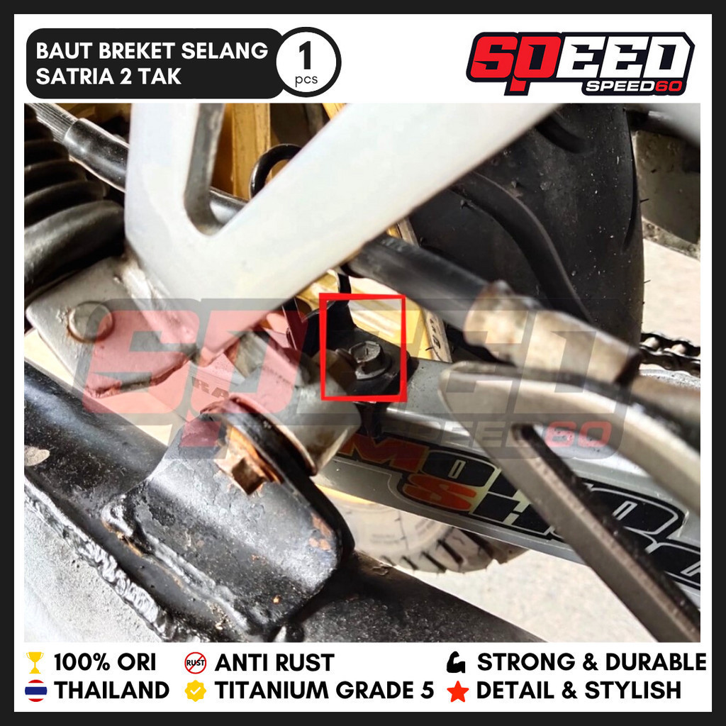 Suzuki Satria 2 Stroke 2 Stroke Rear Chain Adjustment Breket Bolts ...