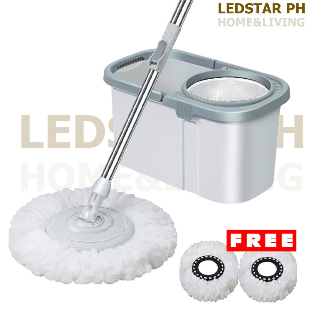 Magic Spin Mop With Spinner And Bucket Microfiber Rotating Floor Free ...