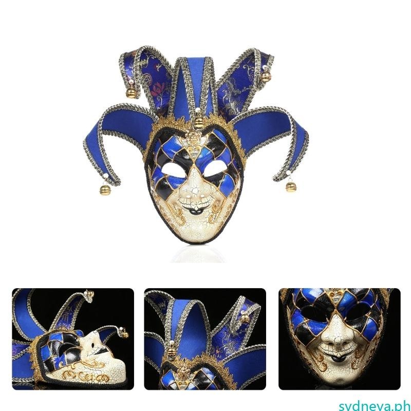 Best Venetian Full Face Jester-Mask Masquerade for Halloween ...