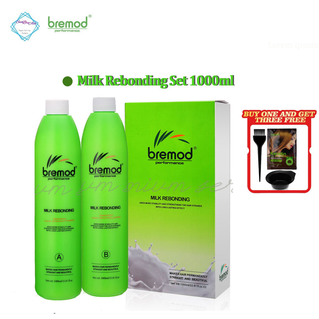 Bremod Hair Rebonding Set Straight Smooth Silky Hair Original 2IN1 (A&B ...