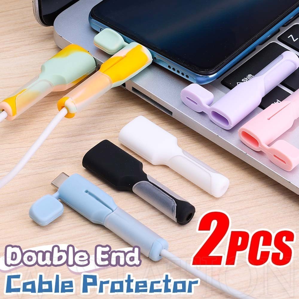 Anti-Break Cable Protective Cover - Silicone, Soft, Candy Color ...
