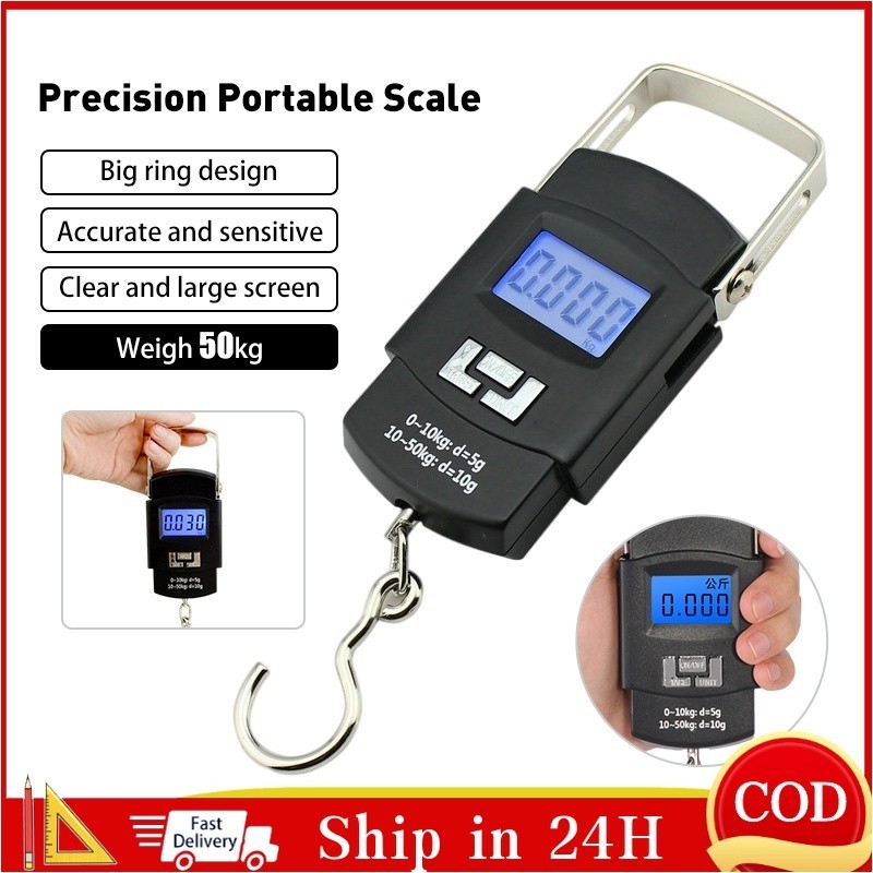 50kg Luggage Scale Weighing Scale Portable Electronic Hanging Weight ...