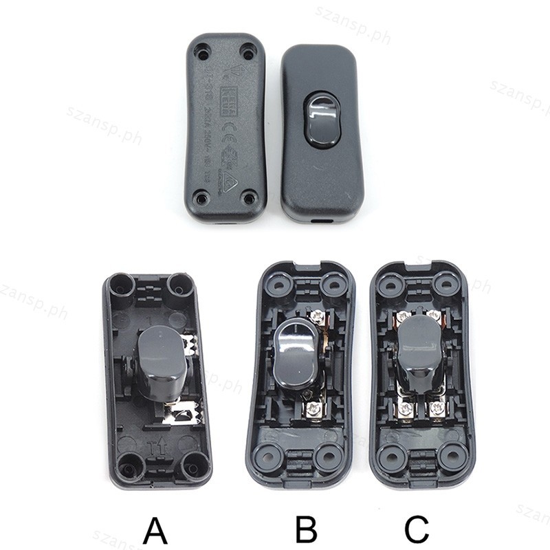 Black 303 Rocker Switch ON OFF Push Button Switch for Table Led Lights ...