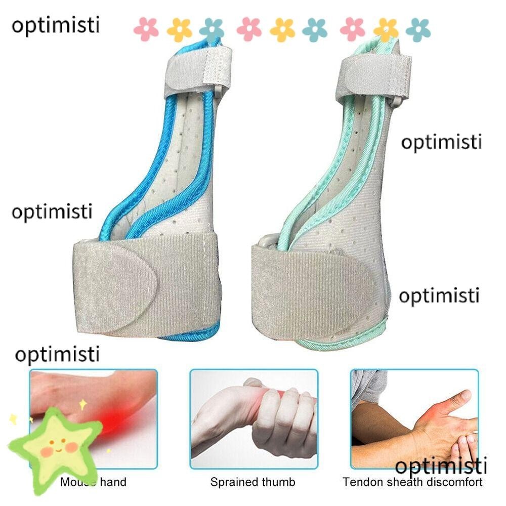 OPTIMISTI Thumb Splint Brace, Sprain Breathable Wrist Hand Brace, Sports Fixed Adjustable Finger ...