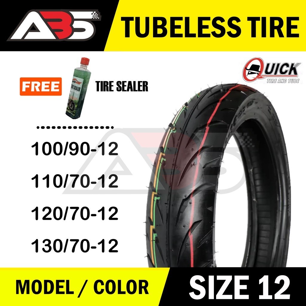QUICK Tire PHOENIX (GR390) Tubeless By12 AND 13 For ZOOMERX Made In ...