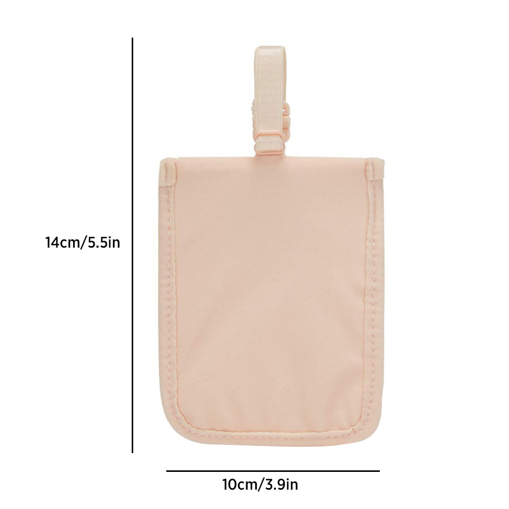 Women Hidden Bra Wallets Cotton Pickpocket Proof Bag for Money ...