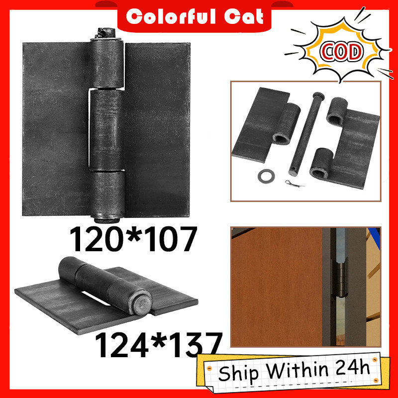 Door Butt Hinge Heavy Duty Door Welded Hinge Truck Tank Hinge | Shopee ...