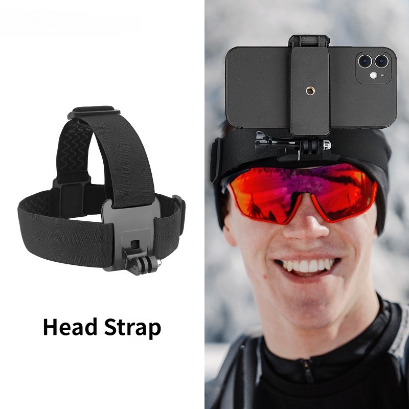 Action camera head mount For GOpro 13/12/11 Action 5 pro 4/3 /Insta360 ...