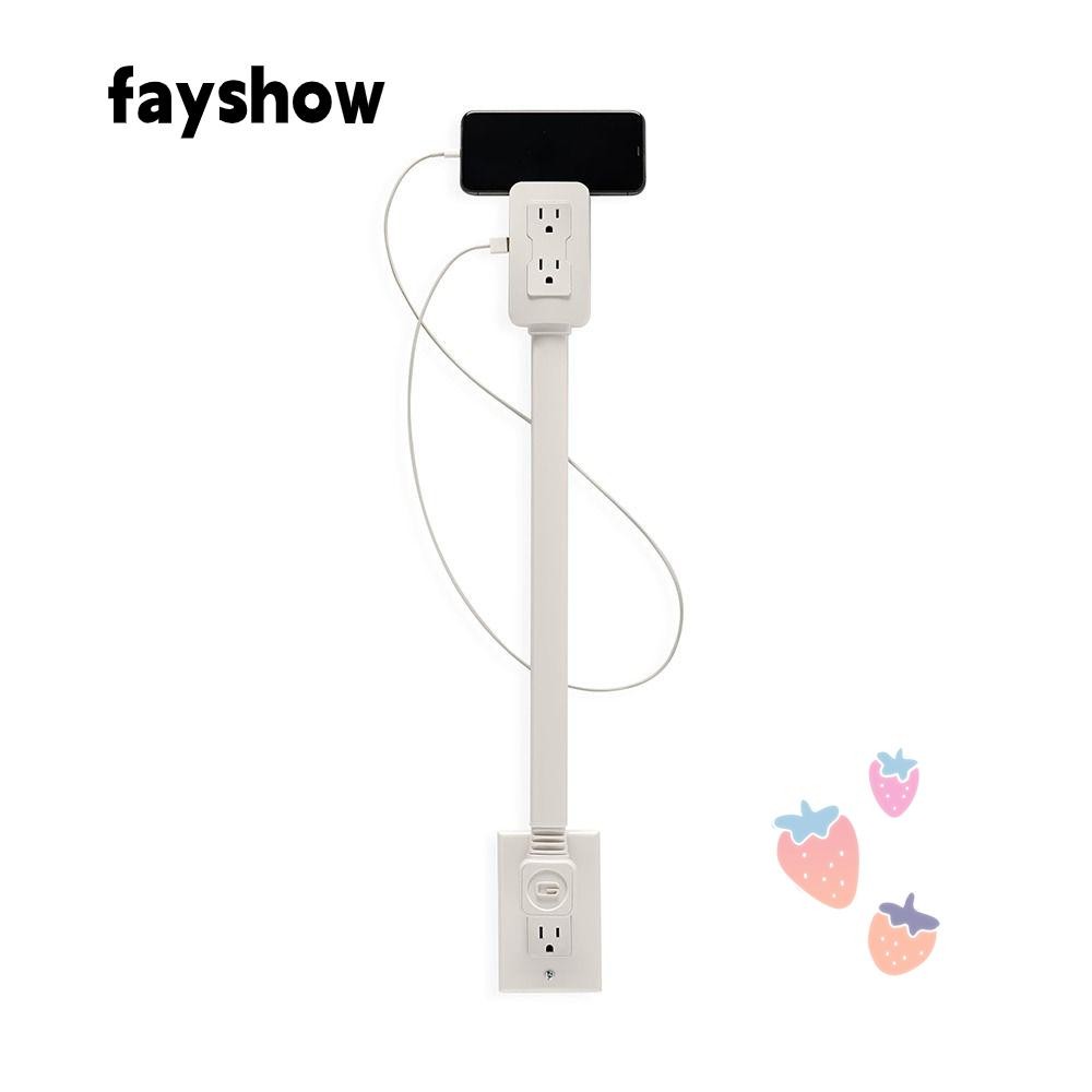 FAY Electrical Outlet Extender, Punch-free Rotates 180° 2 AC Outlets ...