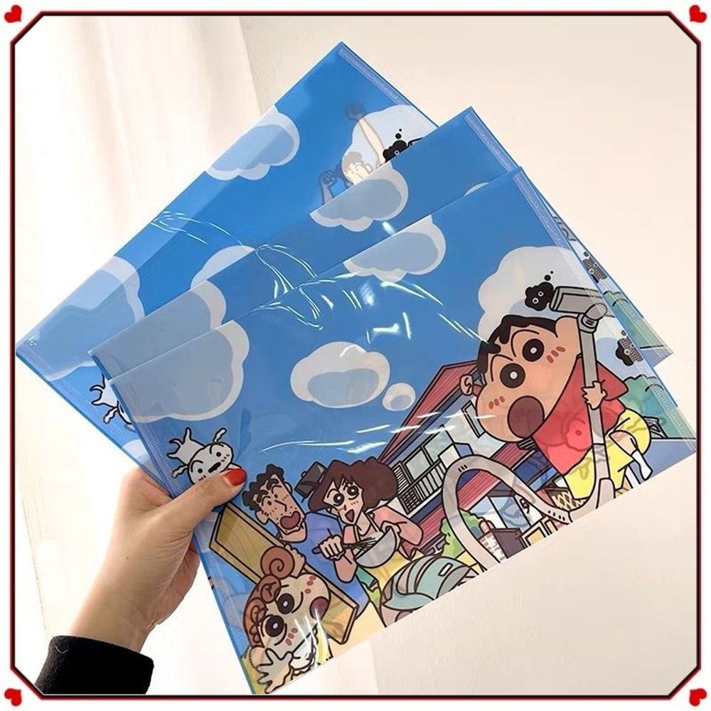 Crayon Shinchan Cute Cartoon Pvc Test Paper A4 Storage Learning ...