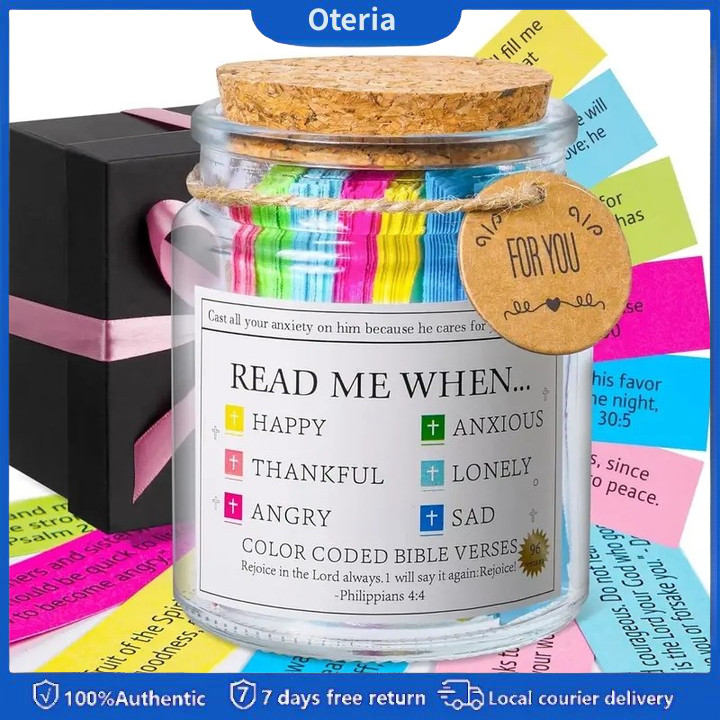 Bible Verses in a Jar Small & Creative Colorful Bible Verses Jars Holy ...