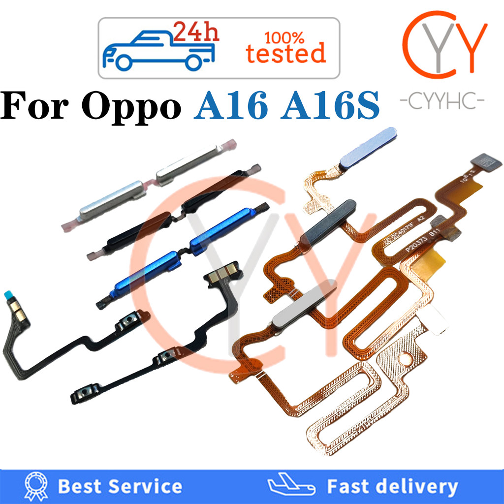 For OPPO A16 A16S Back Home Button Fingerprint Scanner Sensor Return ...