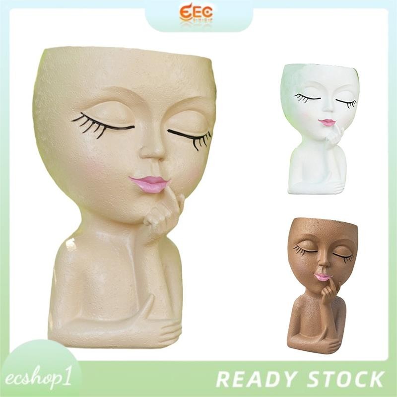 [ecshop1.ph] Cute Head Flower Pot/Face Flower Pot, for Indoor Plants ...
