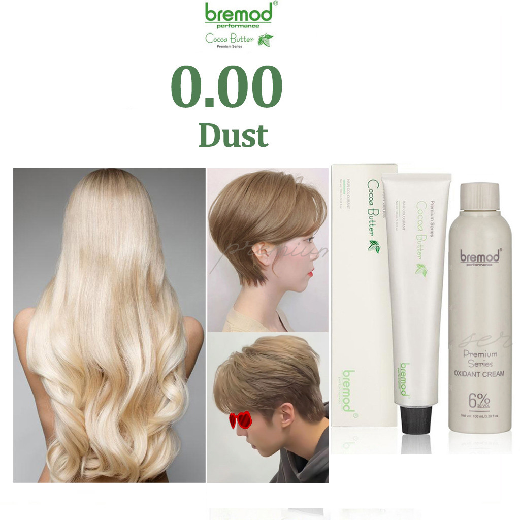 Bremod Premium Series 0.00 Dust Hair Color With Oxidizing 100ml Cream ...