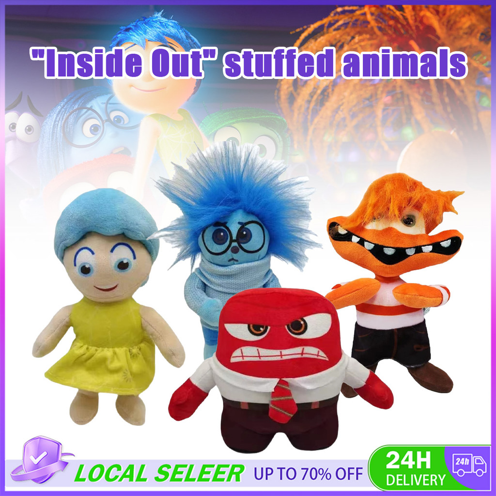 Inside Out 2 Plush Doll 30cm Soft Stuffed Toys Inside Out Joy Sadness ...