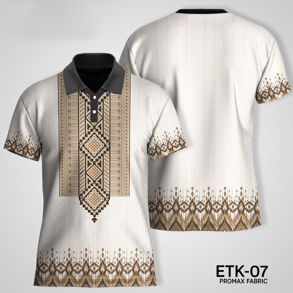 Philippine Ethnic Polo Shirts for Men Tribal Inspired 3D Print Bohemian ...