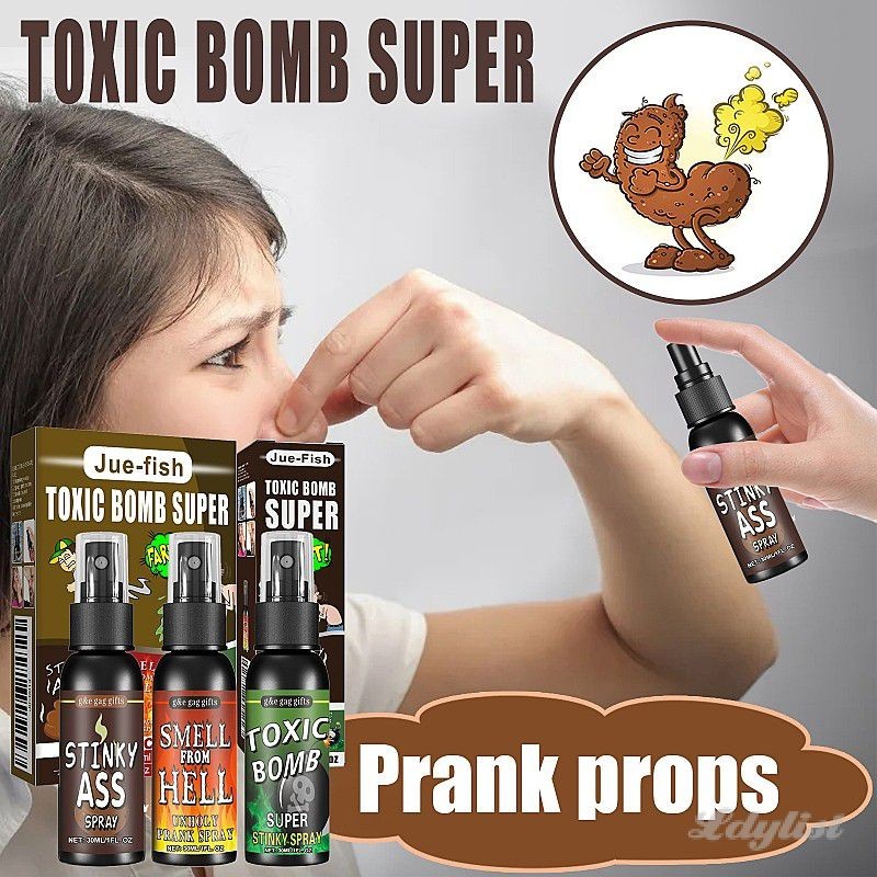 30ml Smelly Fart Spray Can Stink Bomb Ass-smelly Stinky Gas Crap Gag ...