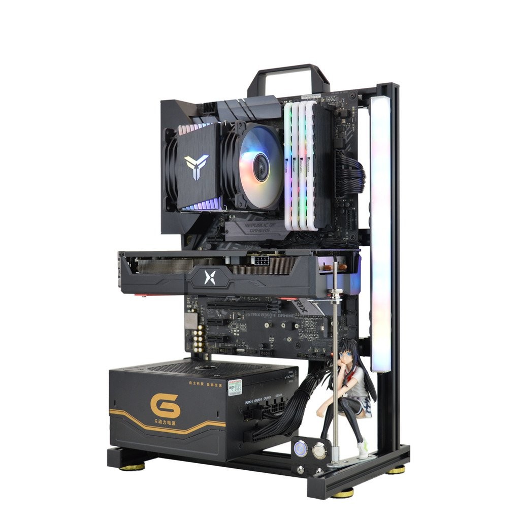 Open Computer Case DIY Aluminum Frame Creative Style/Water Cooling Cool ...