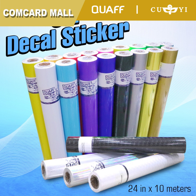 (24 Inches*10 Meters 1 ROLL) QUAFF Car Sticker Adhesive Vinyl Sticker ...