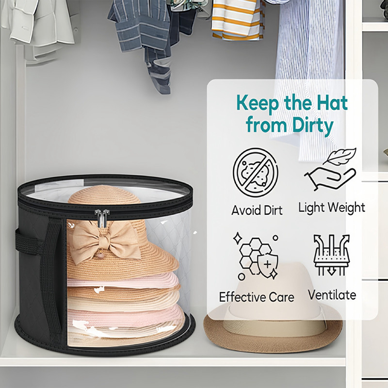 Hat Storage Bucket Clothing Hat Travel Organizer Hat Storage Bag ...