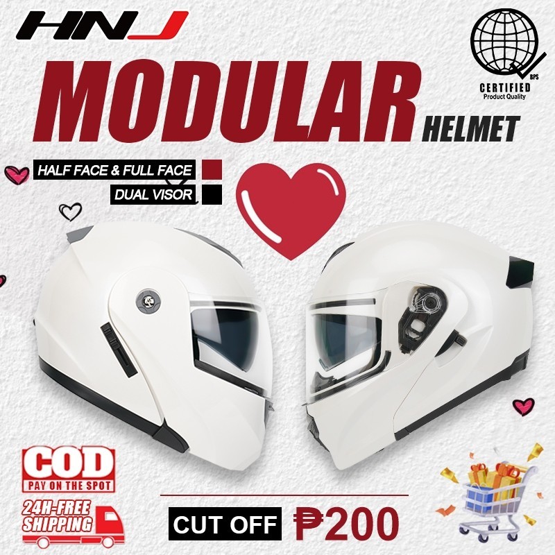 HNJ Modular Helmet Couple Buy 1 Take 1 Couple Helmet For Woman Man Half ...