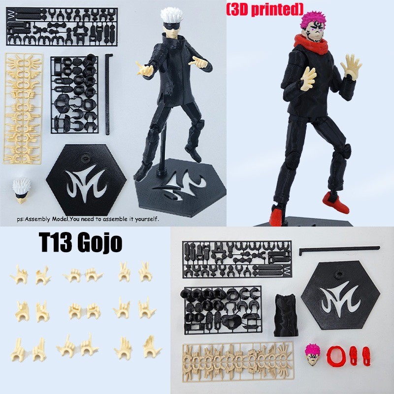 Jujutsu Kaisen Itadori Yuji T13 Assembly Model 3D Printed Gojo Lucky 13 ...