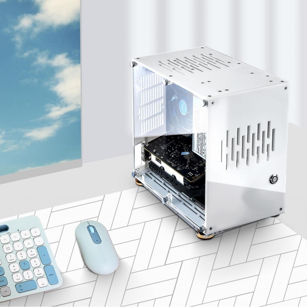 Ccing Mini ITX Computer Case PC Premium Clear Arcylic Side Transparent ...
