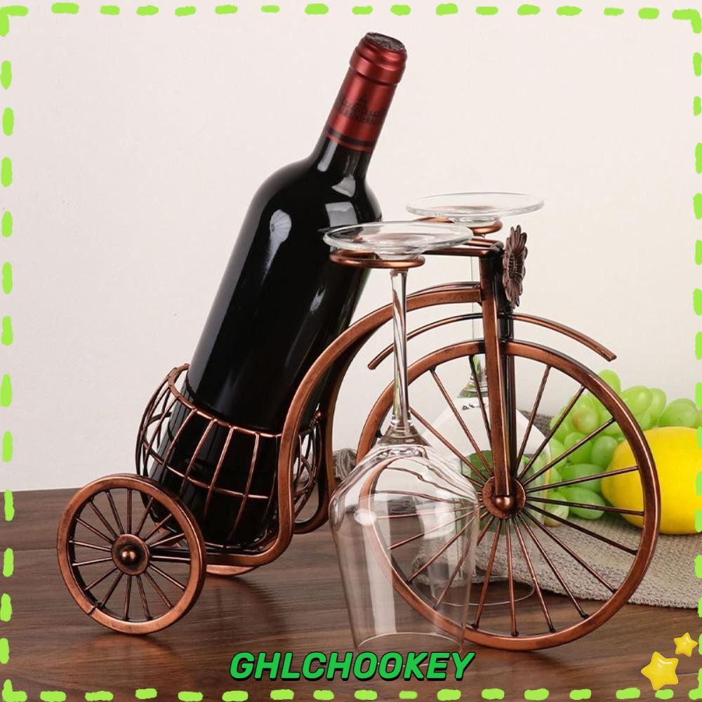 GHLCHOOKEY 1Pcs Wine Rack, Carriage Bike Bar Dining Wine Glass Holder ...
