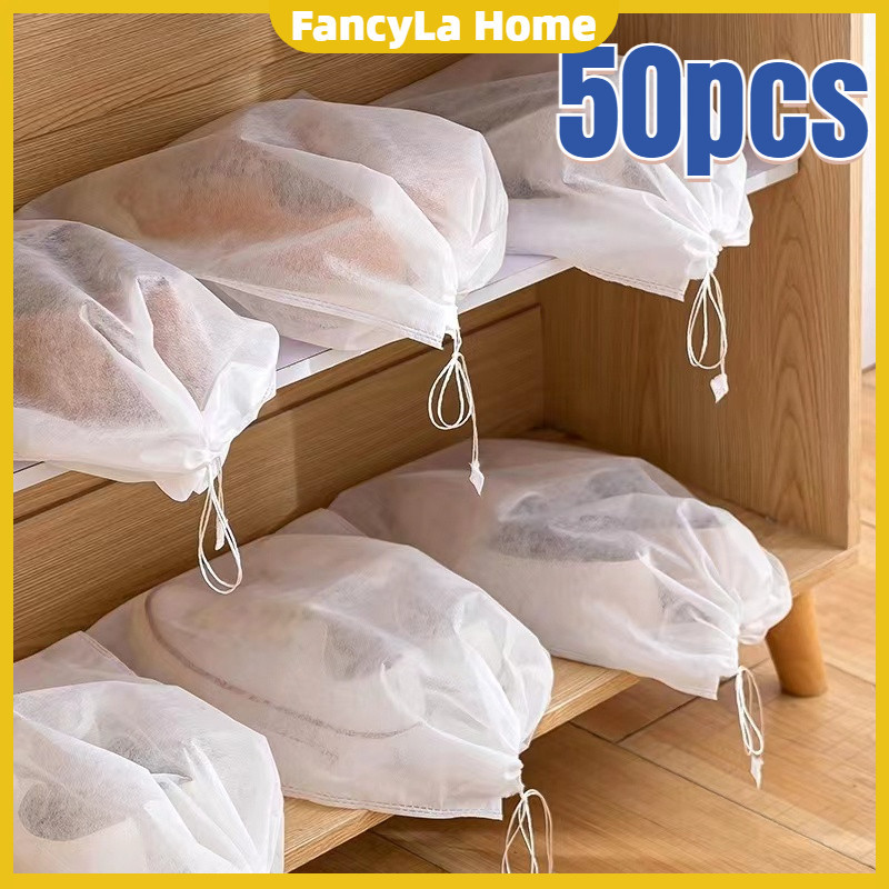 50pcs Drawstring Dust Covers, Breathable Non-woven Fabric Large Cloth ...