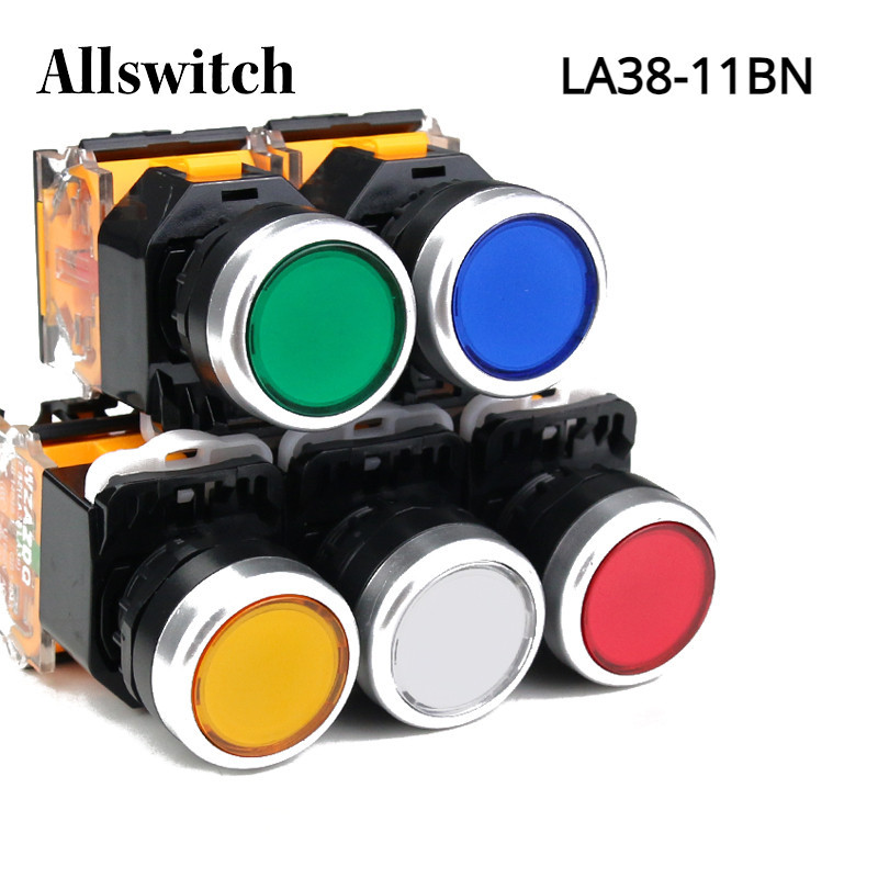 LA38-11BN Push Button Switch 22mm Momentary / Latching ON-OFF Power Switch LA38-11BNZS | Shopee ...