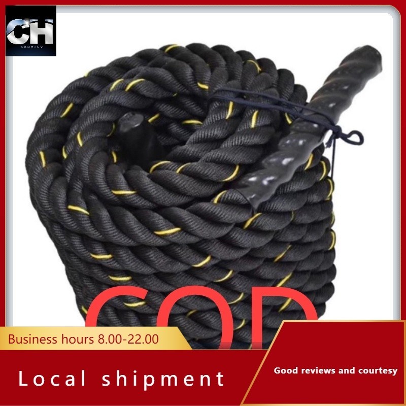 Local Ready stockHeavy Skipping Total Body Workout Ropes38mm*9m 8KG ...