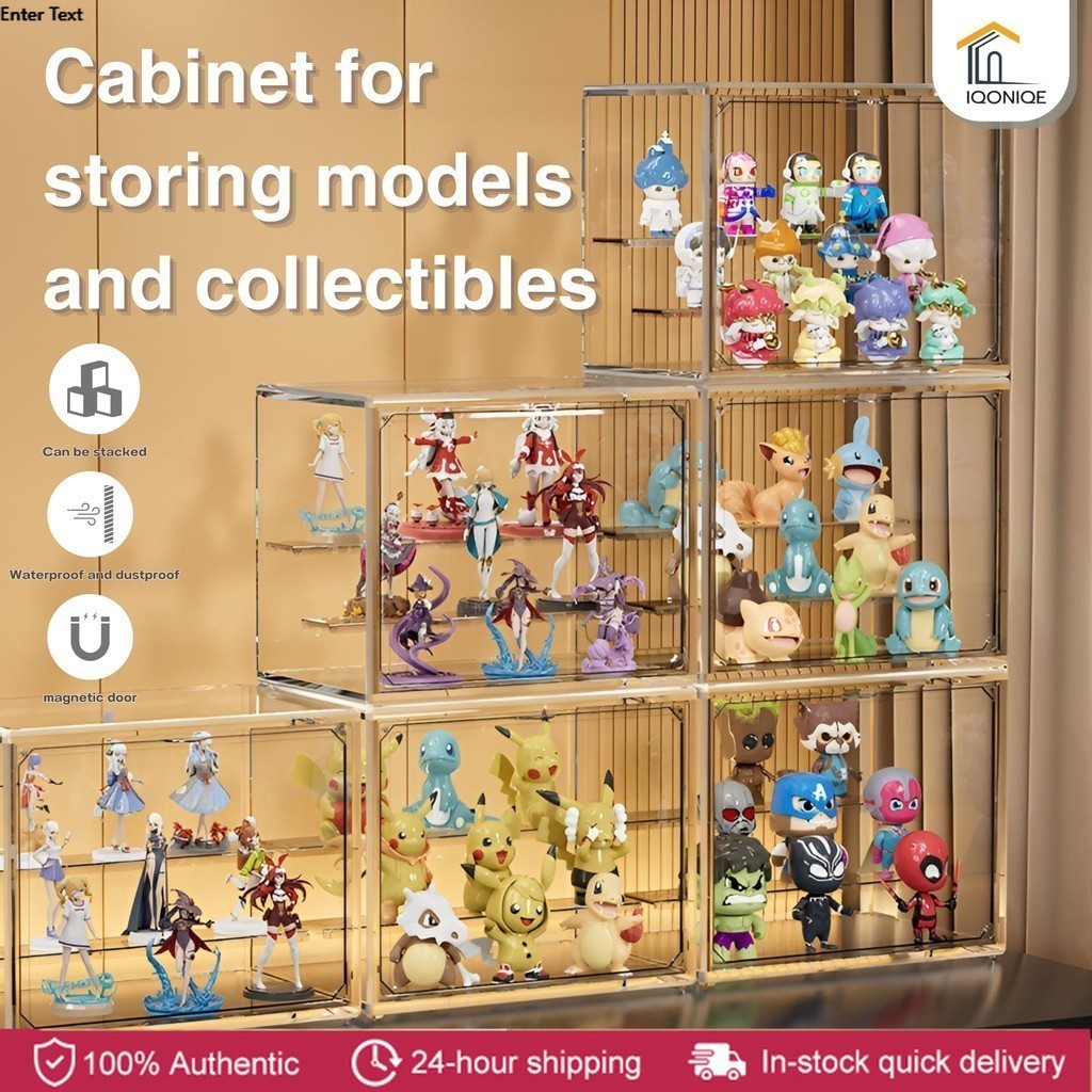 Transparent Plastic Blind Box Anime Figure Storage Boxes Clear Mini ...