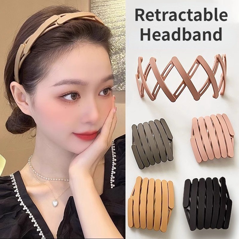 Foldable Retractable Headband for Women Travel Carrying Face Wash ...