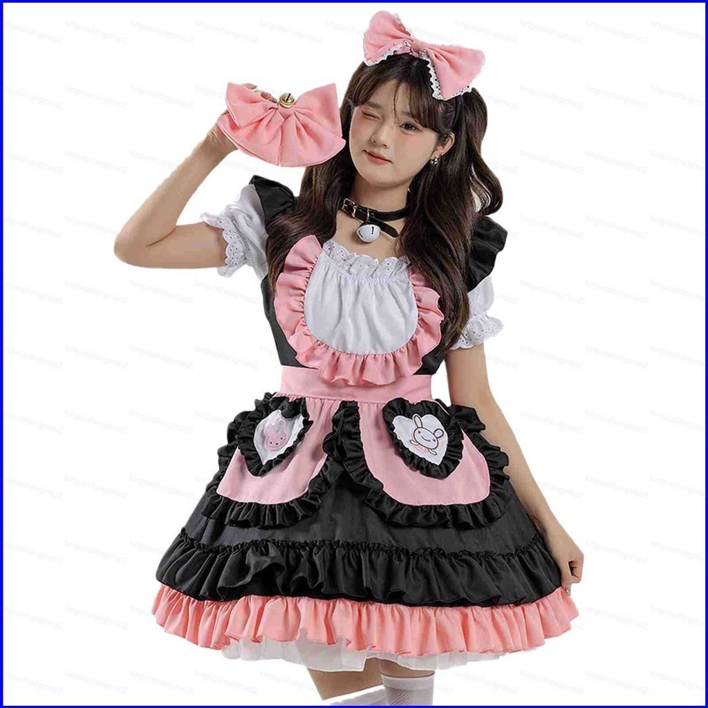 2024 new rabbit cute cosplay maid dress Two dimensional animation ...