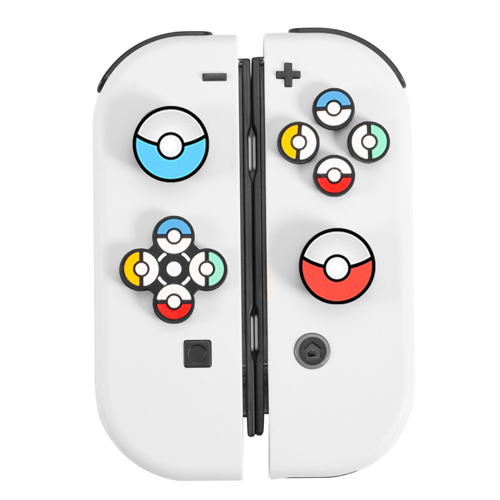 Pokemon Poke Ball Cartoon Silicone Thumb Stick Grip Caps Set For ...