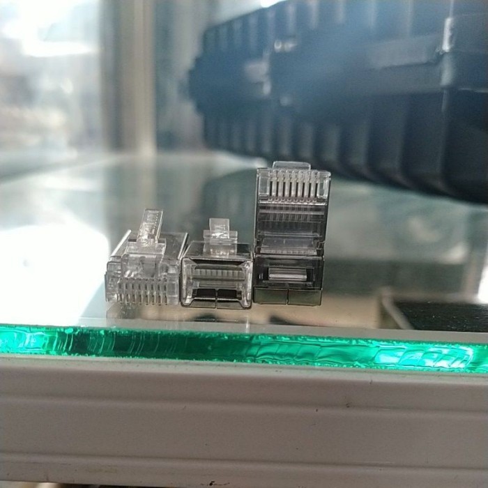 Connector LAN RJ45 UTP CAT 5e/6 ZIMMLINK ZL/EZ Anti-Fail 50pcs | Shopee ...