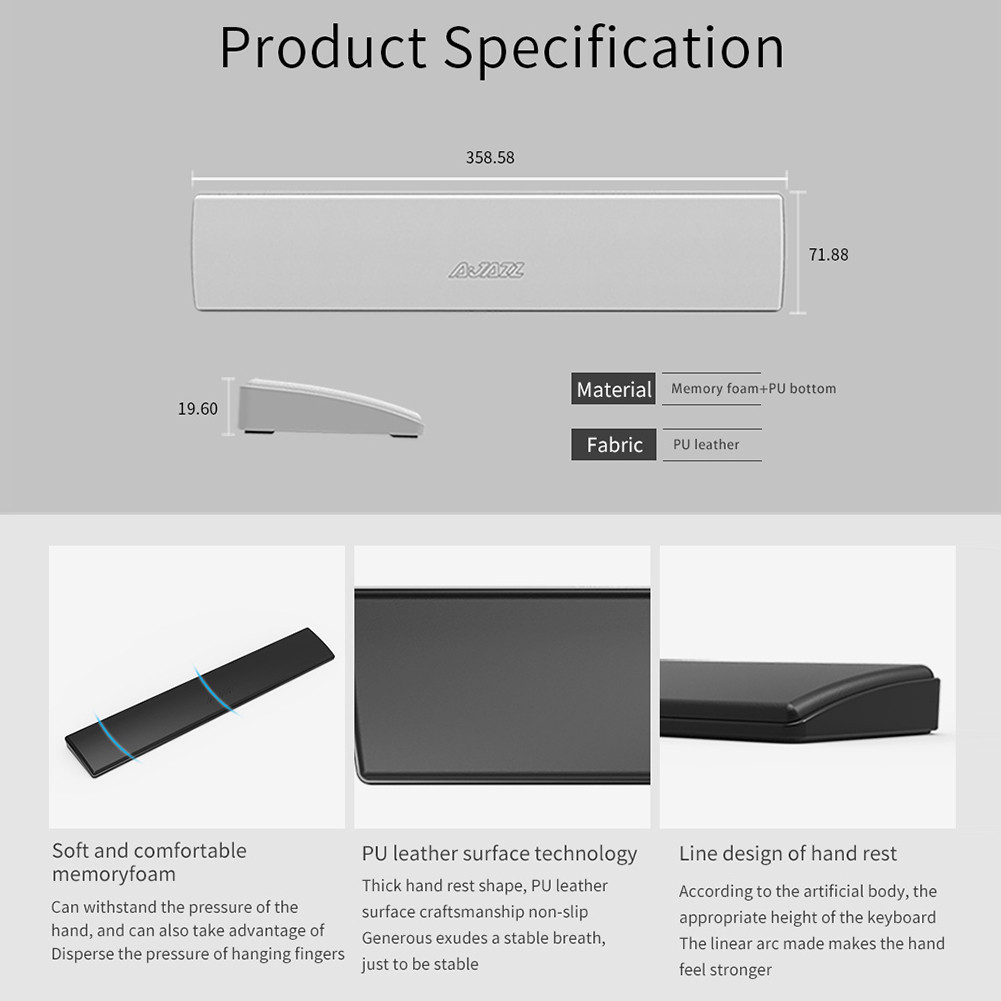 [Seriena.ph] 104/87/61 Keys Anti Slip Office Gaming Keyboard Wrist Rest ...