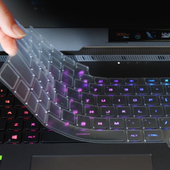 GG+Transparent Keyboard Cover Skin strix g17 / strix 17 inch Protector ...