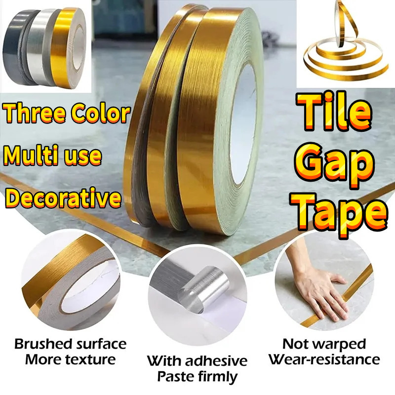 Floor Tile Gap Tape Wall Tile Strip Seam Sticker Self Adhesive Wall ...