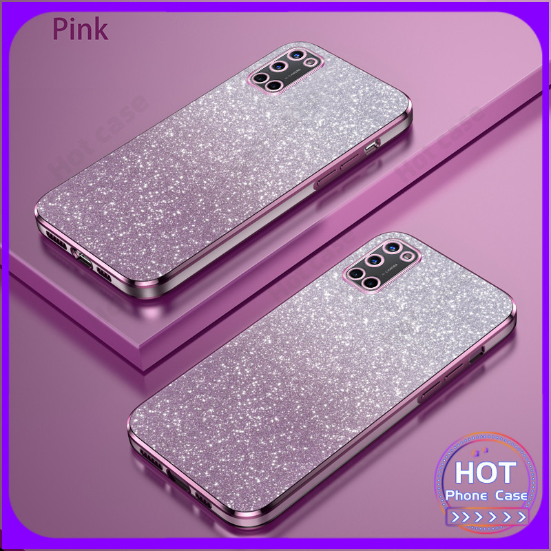 Casing Oppo A52 Oppo A92 Case Gradient glitter high-end creative ...