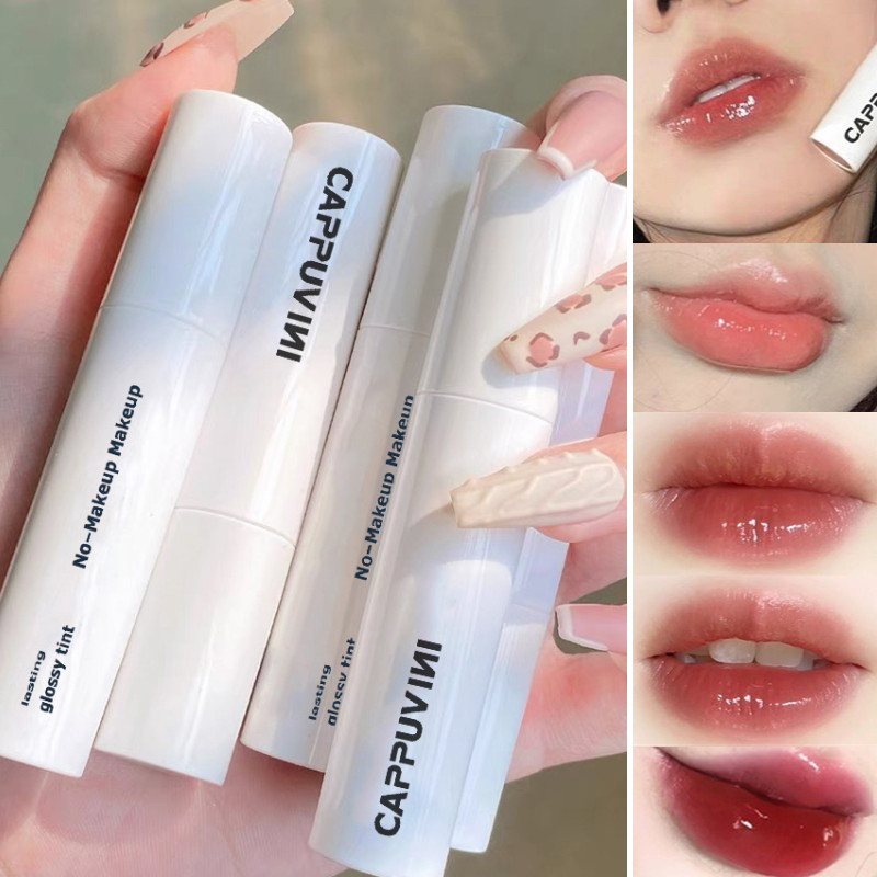 Cappuvini Lip Balm 3D Plumping Moisture Lip Tint Soft Touch Glossy Long ...