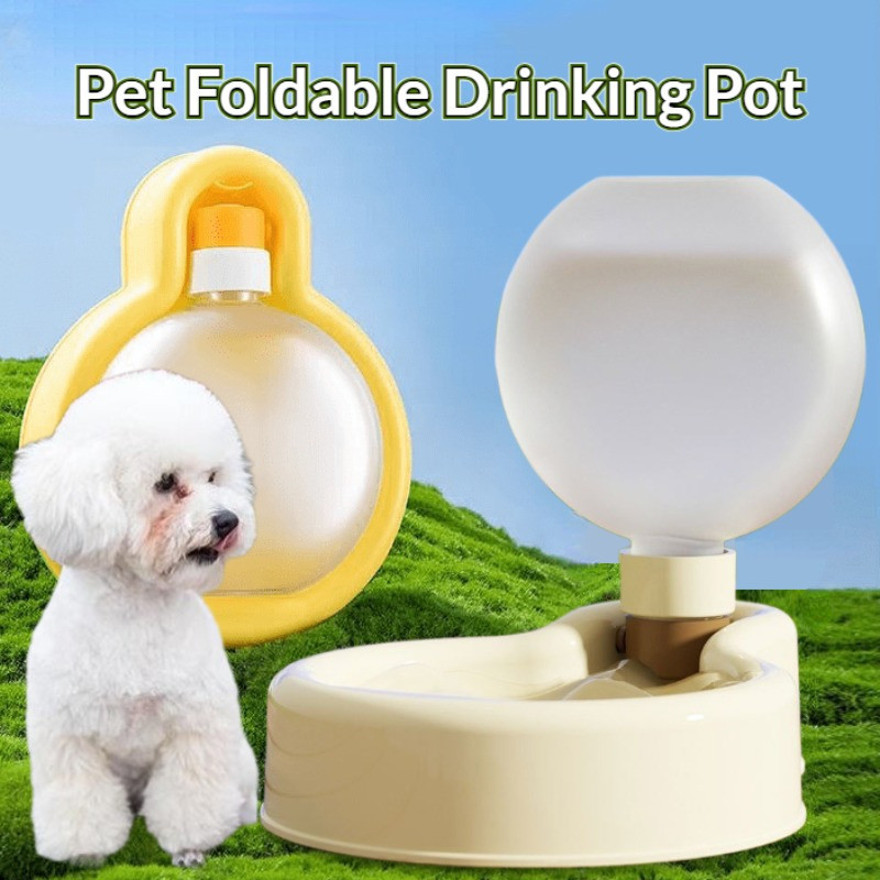 Pet Travel Water Bottle Cat Dog Foldable Portable Drinking Kettle Large ...