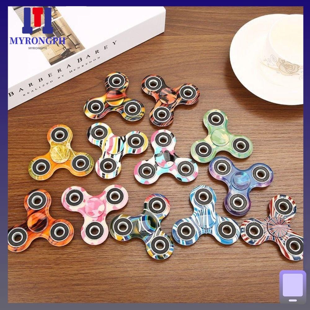 MYRONGPH EDC Fidget Spinner, Unzip Color Plating Rainbow Spinner ...