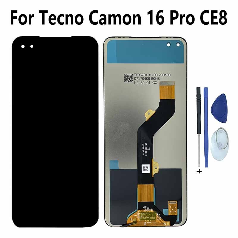 For Tecno Camon 16 Pro CE8 LCD Display Touch Screen Digitizer Assembly ...